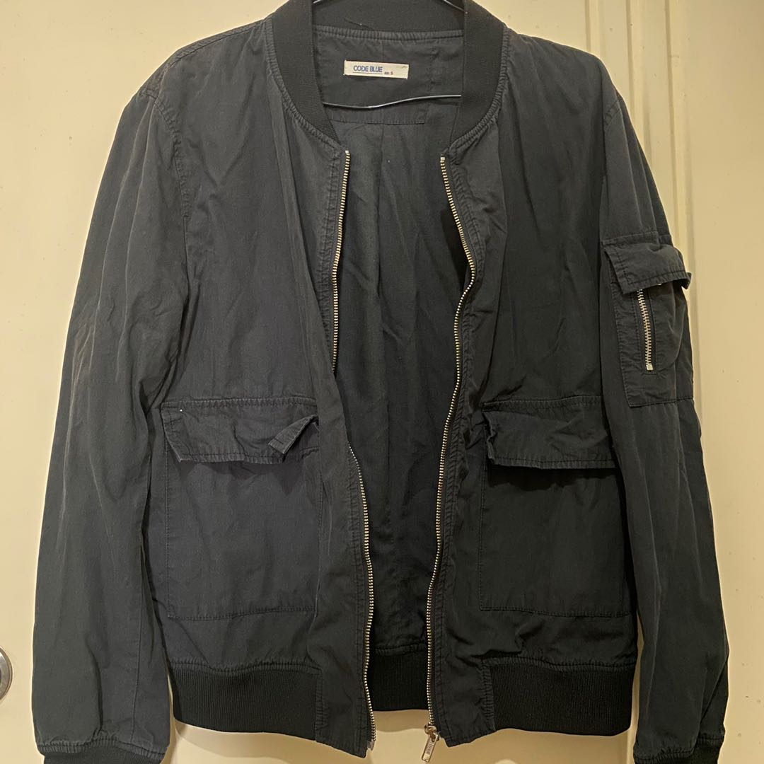 Code Blue Bomber Jacket (in Black), Men's Fashion, Coats, Jackets and ...