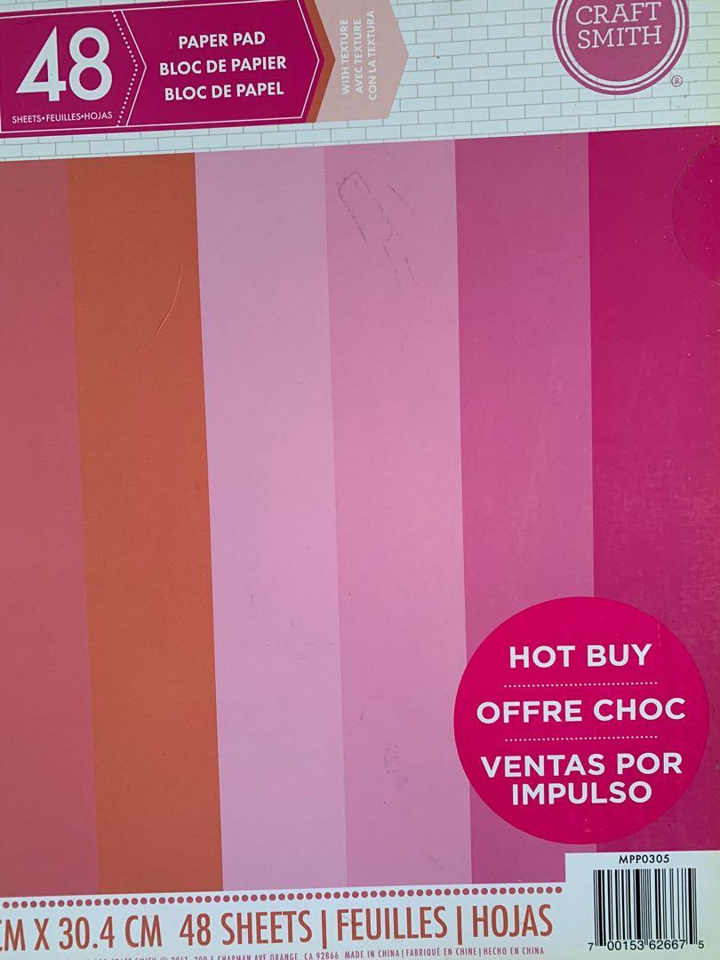 craft smith 12x12 cardstock pink and corals paper craft, Hobbies & Toys ...