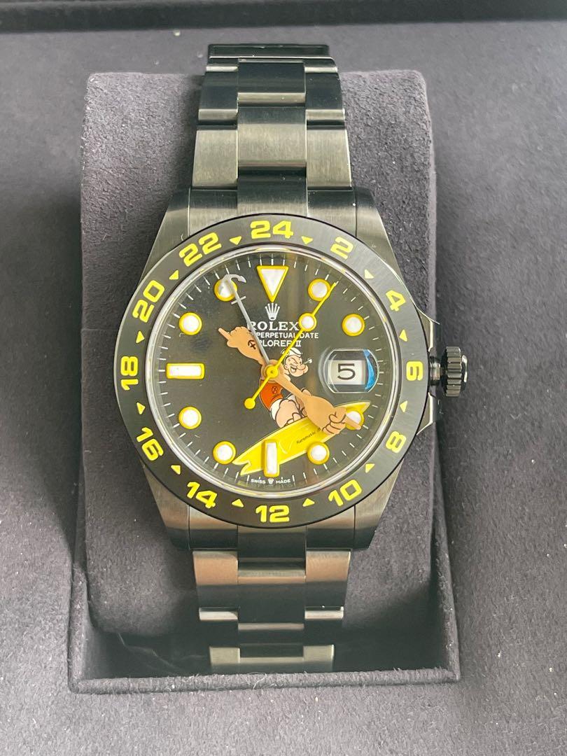 Exotic Rolex Explorer 2 - A Surfing Popeye!!!, Luxury, Watches on Carousell