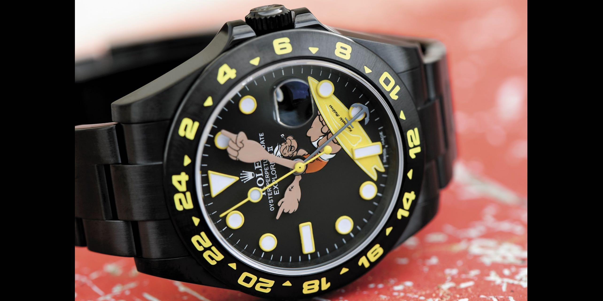 Exotic Rolex Explorer 2 - A Surfing Popeye!!!, Luxury, Watches on Carousell