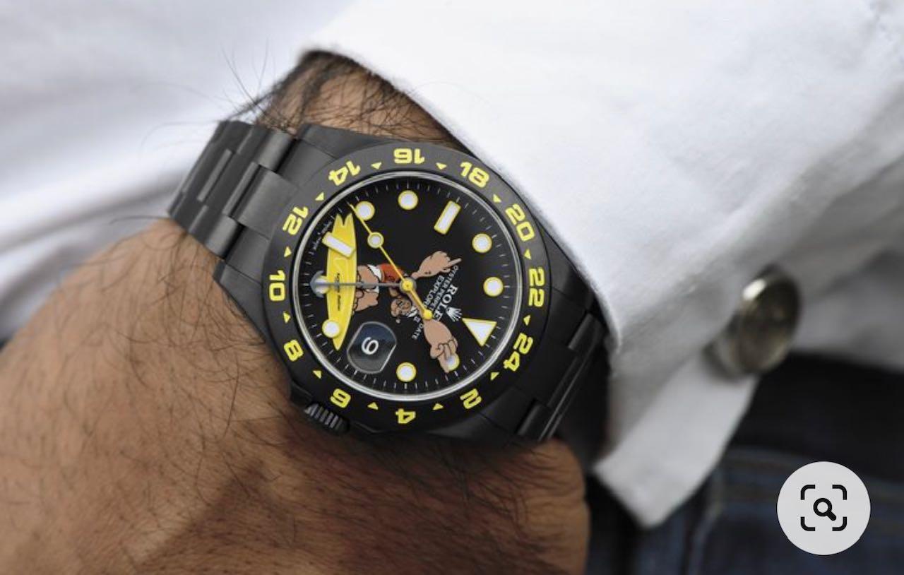 Exotic Rolex Explorer 2 - A Surfing Popeye!!!, Luxury, Watches on Carousell