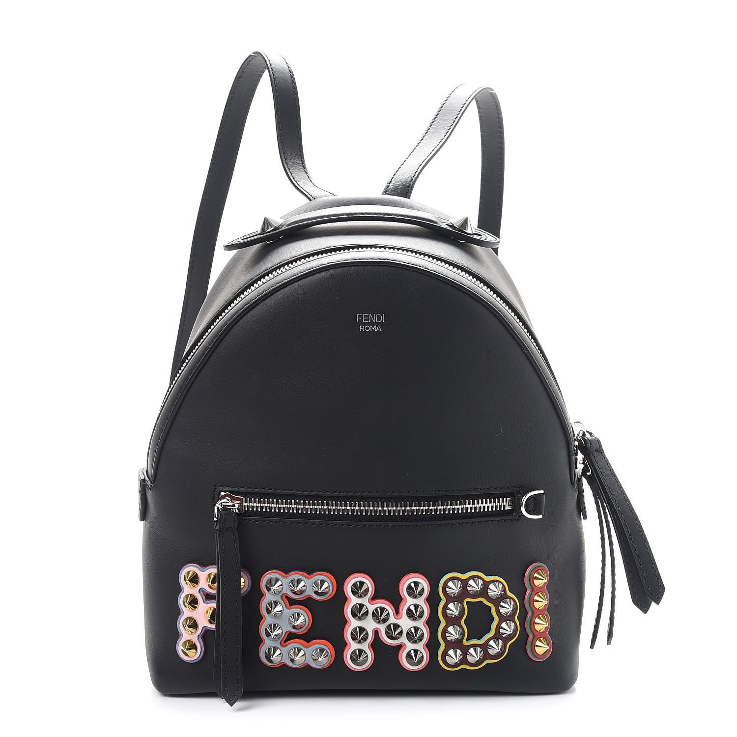 Fendi fun fair studded mini backpack, Women's Fashion, Bags & Wallets ...