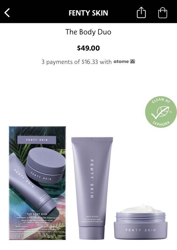 Fenty skin the body duo, Beauty & Personal Care, Bath & Body, Body Care ...