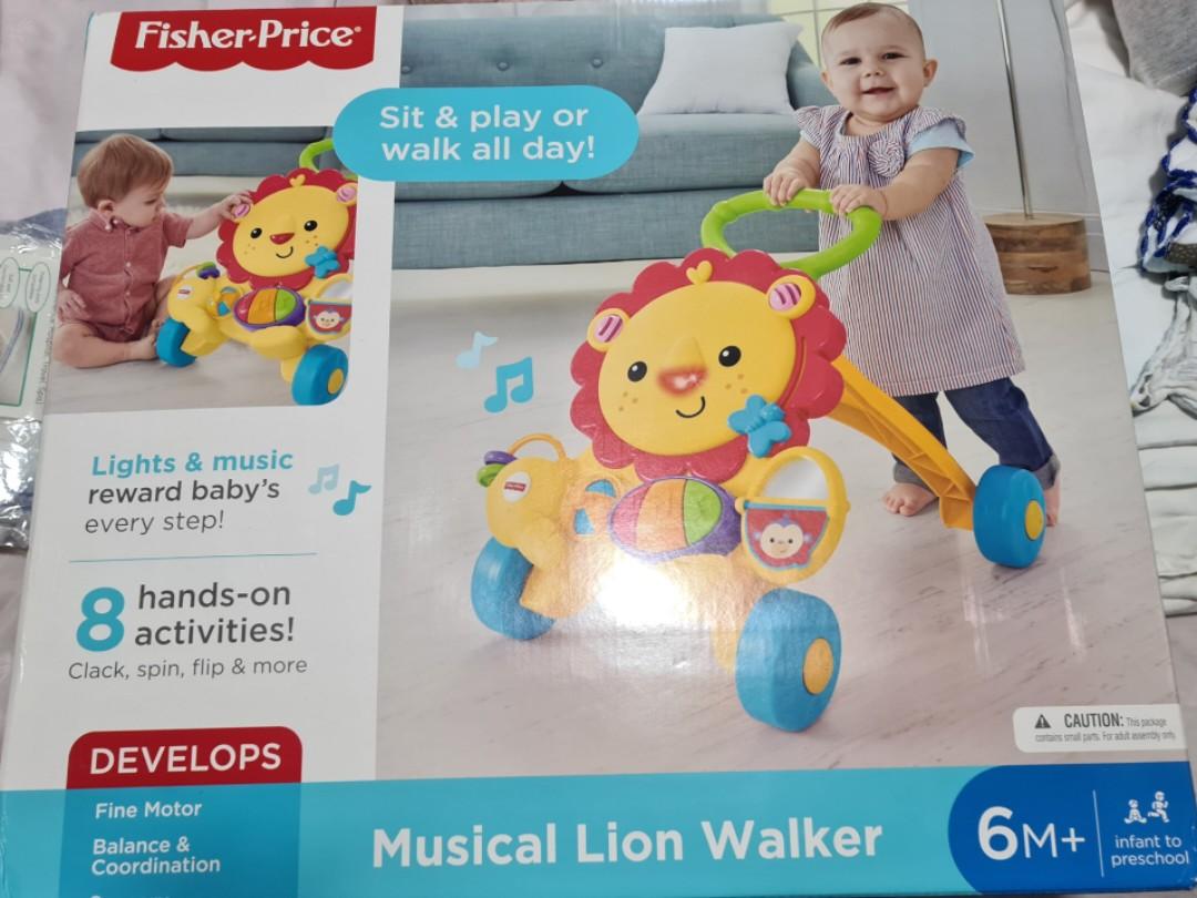 Fisher Price Musical Lion Walker, Babies & Kids, Infant Playtime on ...