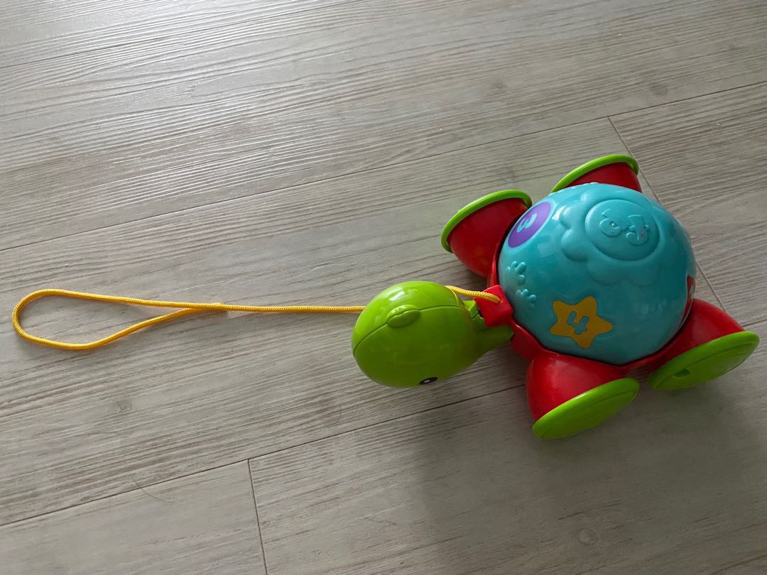 Fisher price pull along turtle, Babies & Kids, Infant Playtime on Carousell