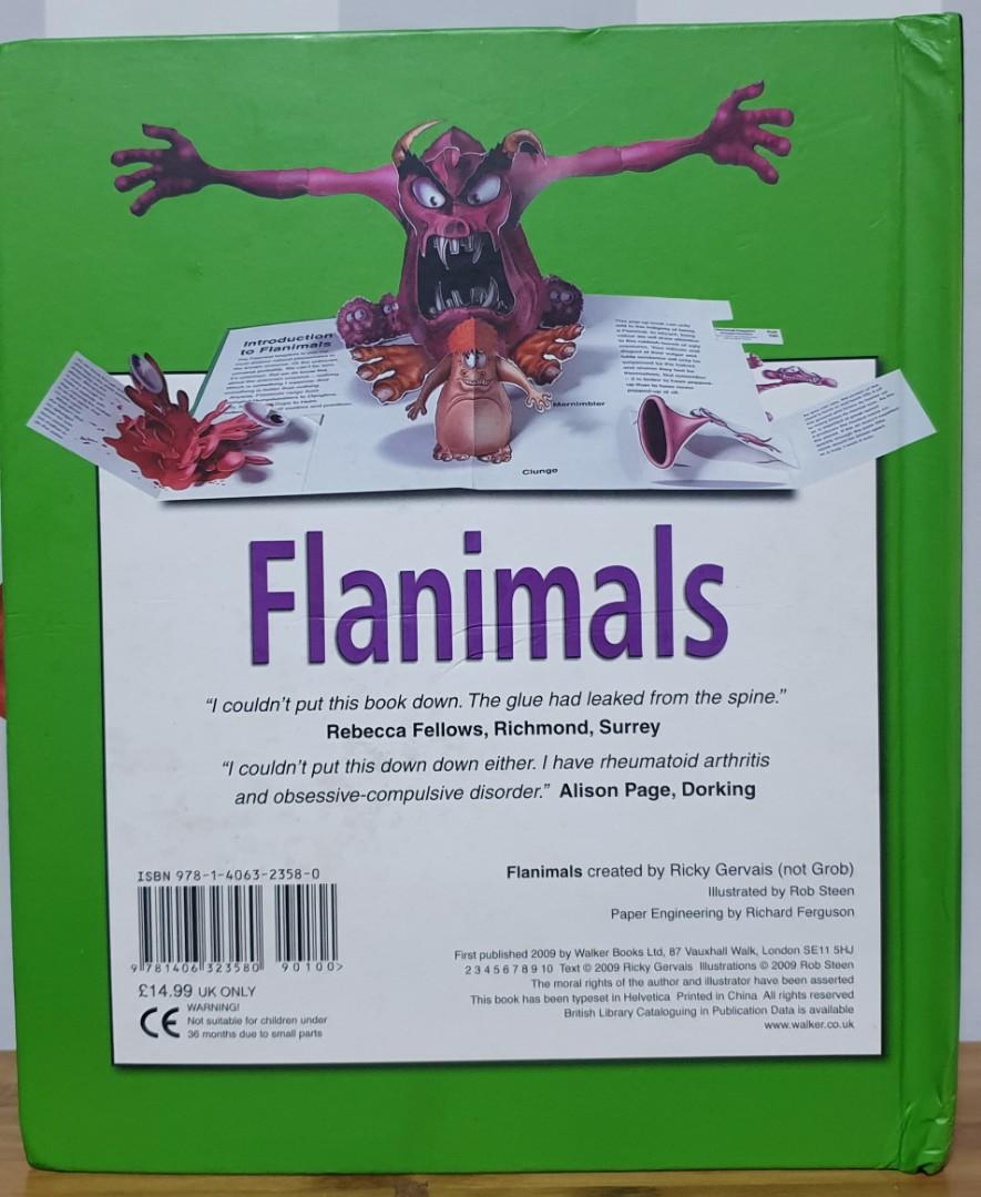 Flanimals pop up book, Hobbies & Toys, Books & Magazines, Children's ...