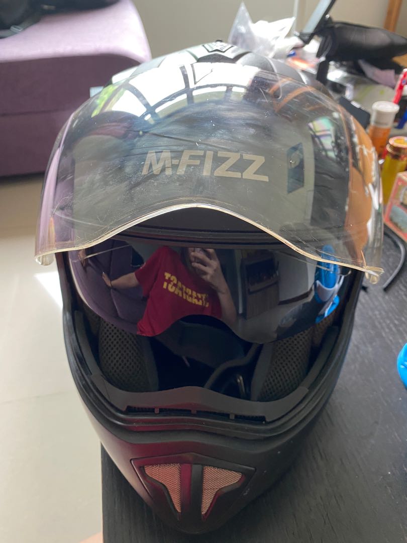 Full face helmet M-Fizz, Motorcycles, Motorcycle Accessories on Carousell