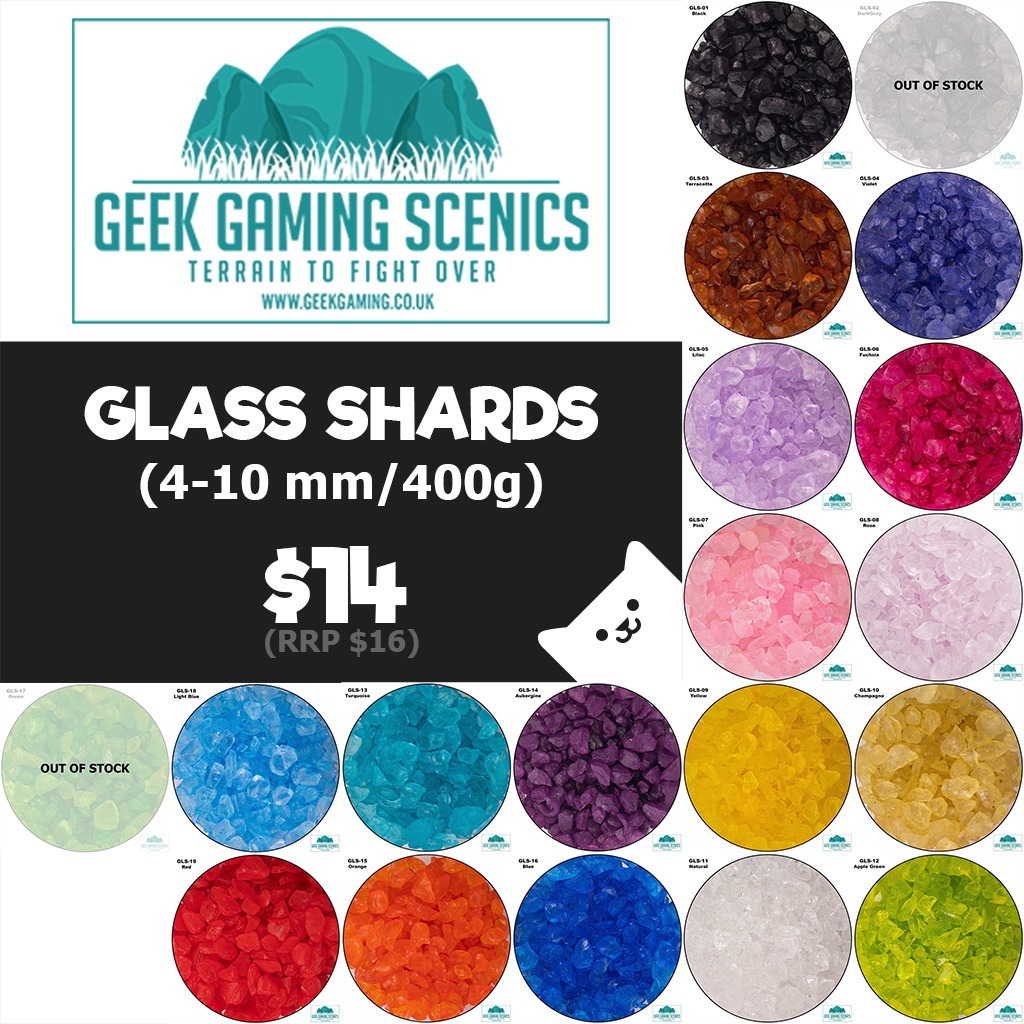 Geek Gaming Scenics - Glass Shards (400g) , Hobbies & Toys, Stationery ...