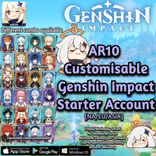 [Kazuha] Genshin Impact Kazuha + 100 wishes ReRoll starter account ...