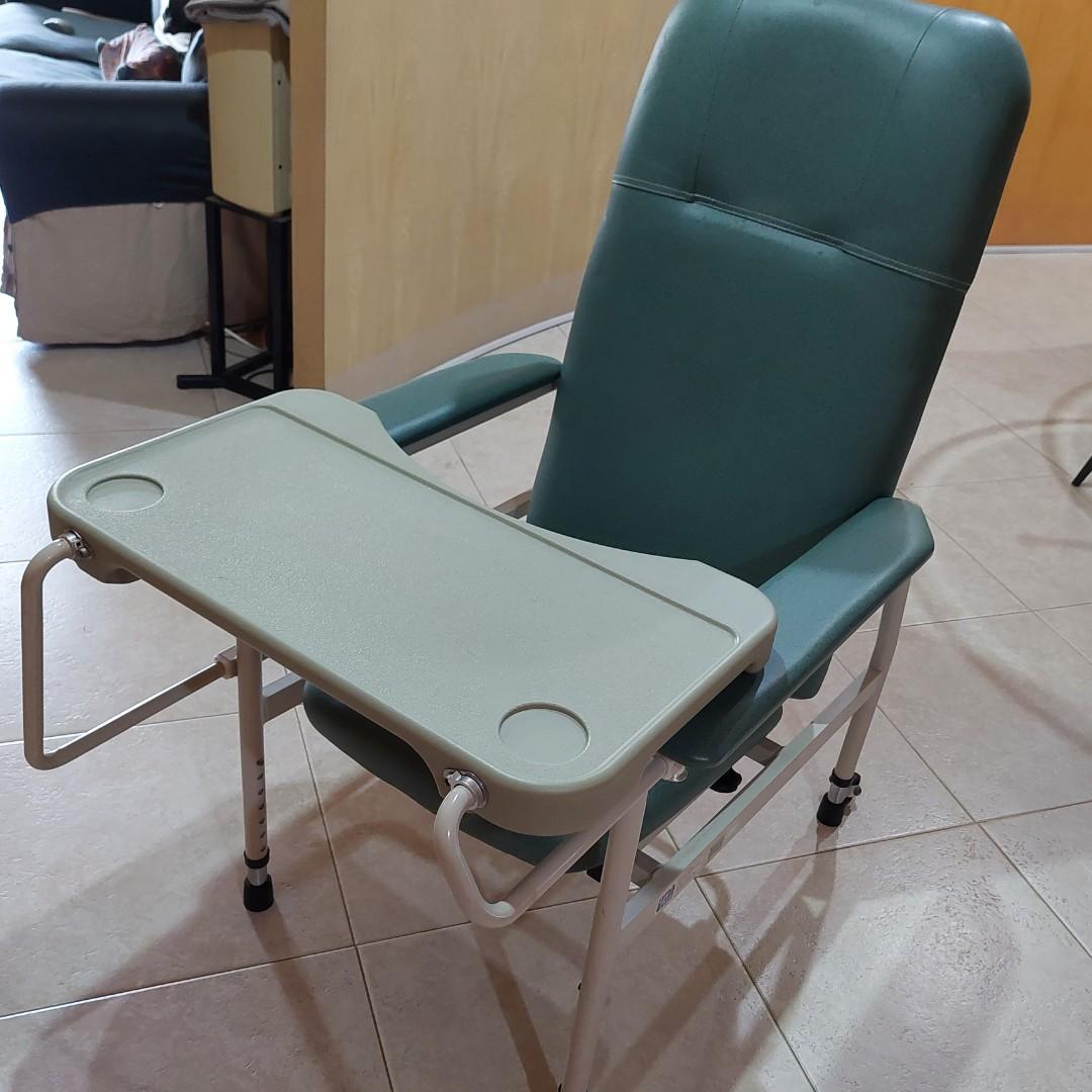 Geriatric chair with table tray. Price negotiable., Health & Nutrition ...
