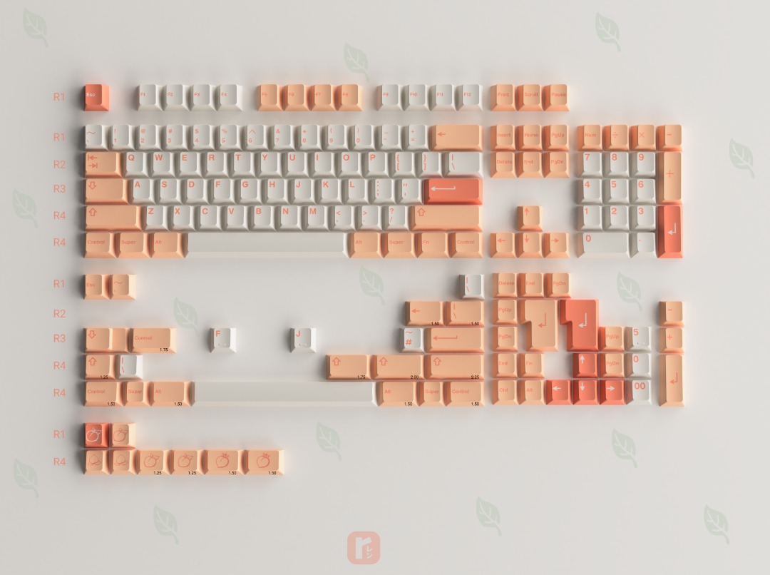 GMK Peaches N Cream, Computers & Tech, Parts & Accessories, Computer ...