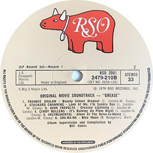 Grease Soundtrack from the Motion Picture LP Record Vinyl Record Vinyl ...