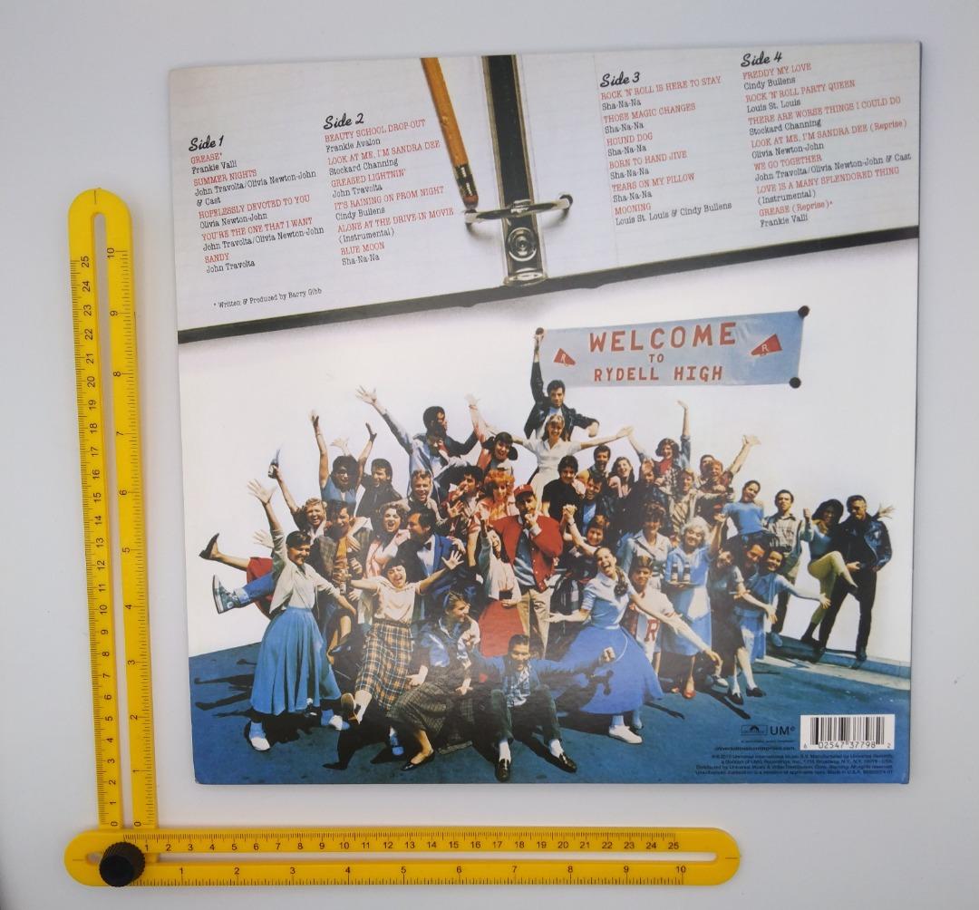 Grease Soundtrack from the Motion Picture LP Record Vinyl Record Vinyl ...