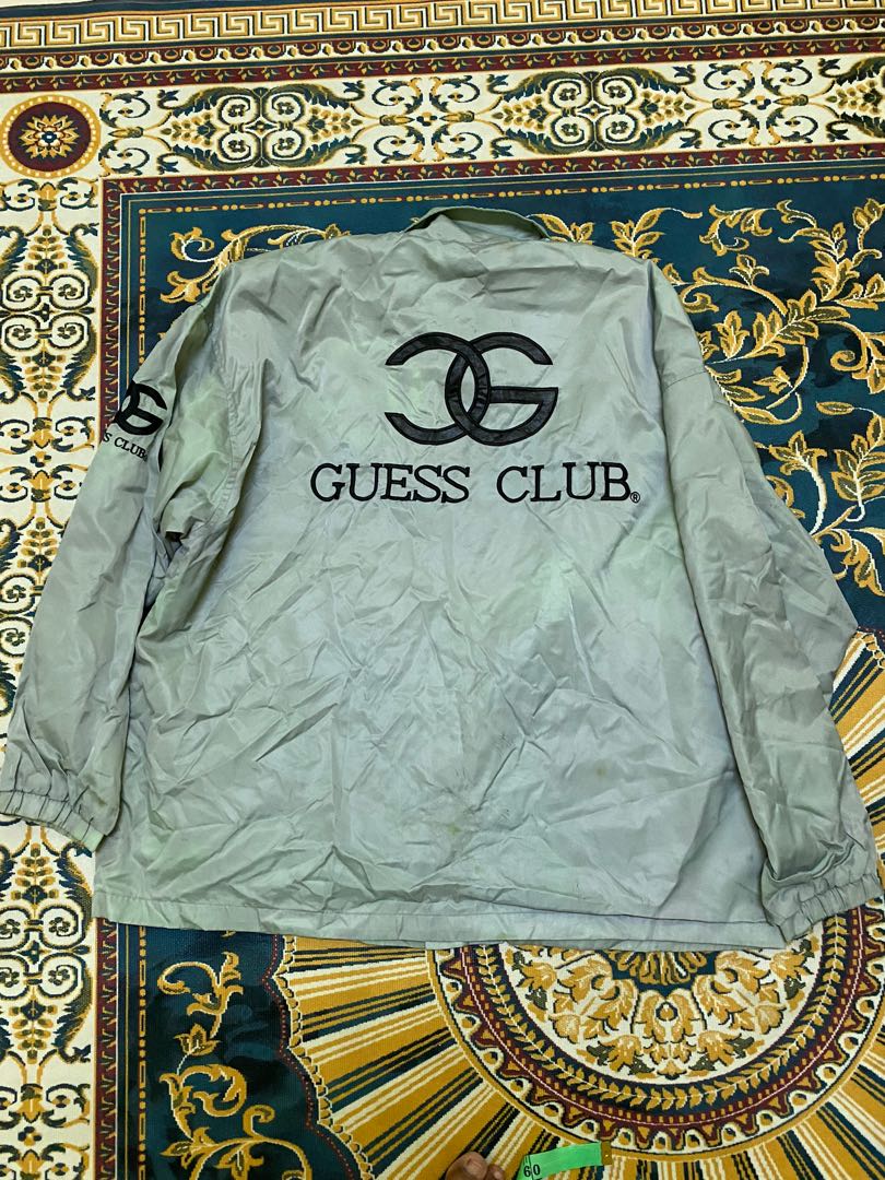 Guess club big logo, Men's Fashion, Coats, Jackets and Outerwear on ...