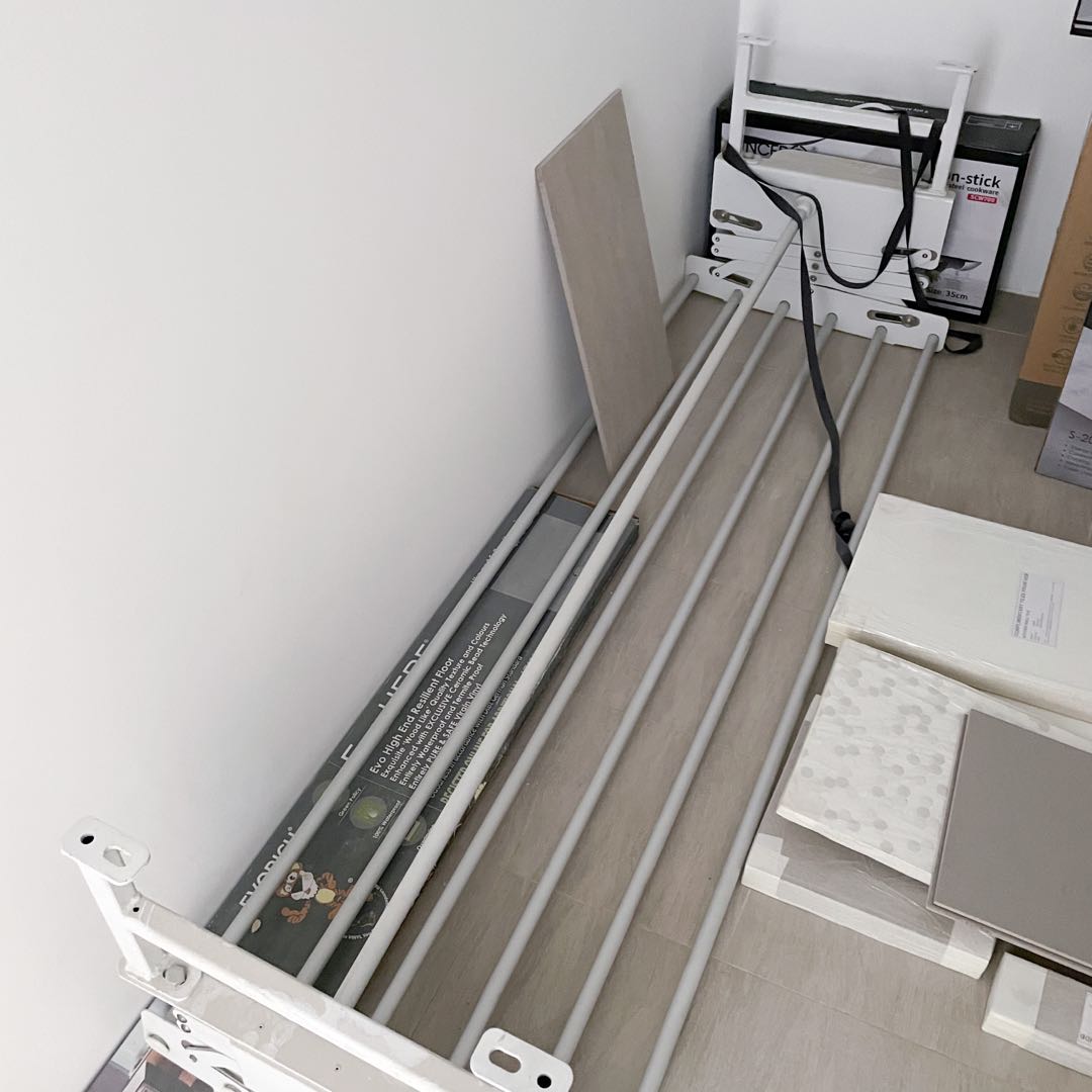 HDB Laundry Rack System, Furniture & Home Living, Home Improvement ...