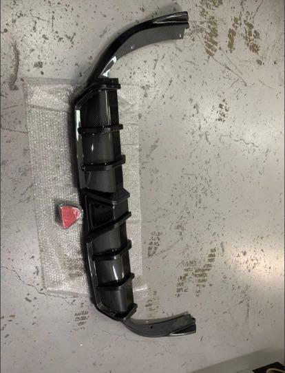 Honda Civic FC Rear diffuser in CF / Glossy black civicx 10Th Gen Fc1 ...