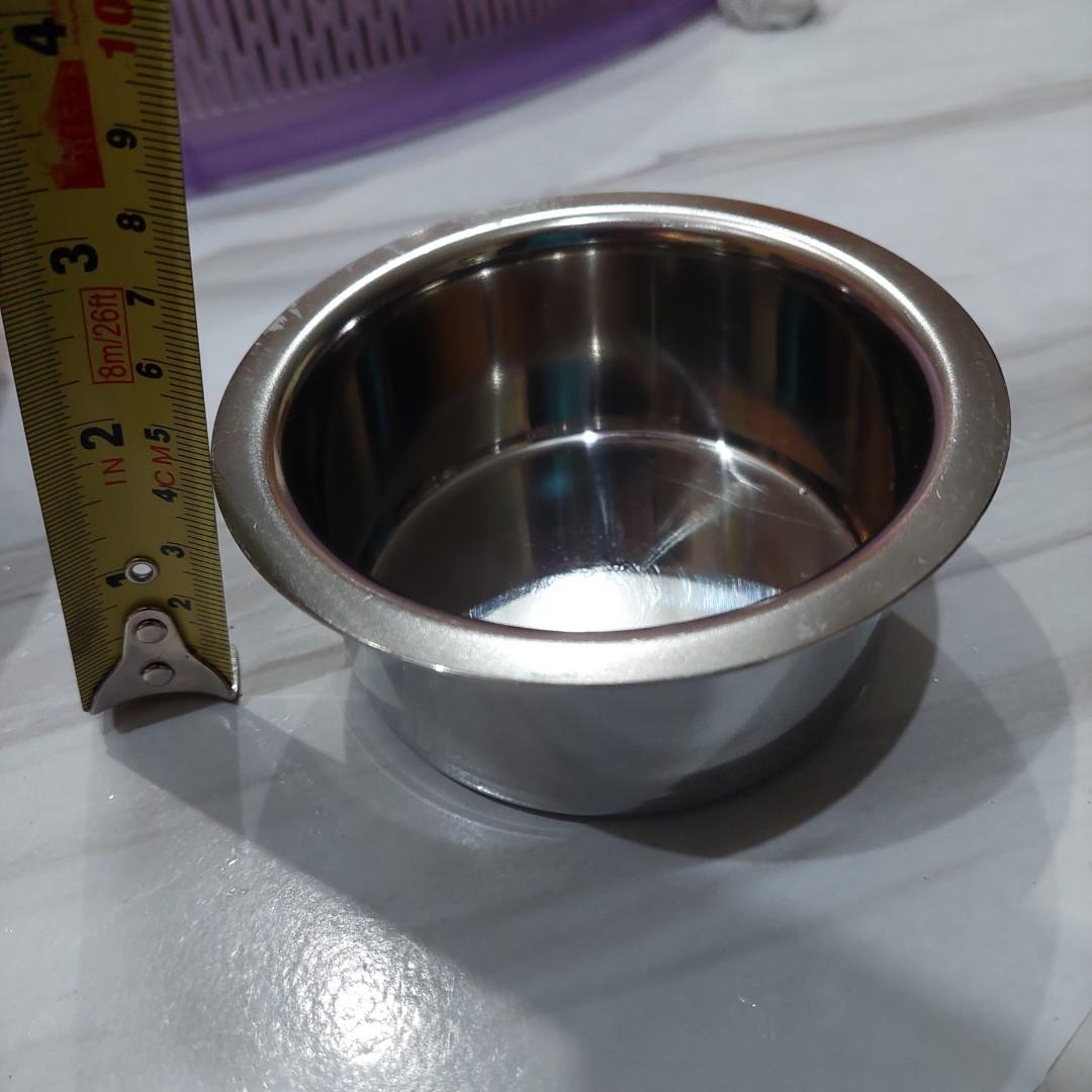 Stainless steel Indian pot without lid (small: 11cm), Furniture & Home ...