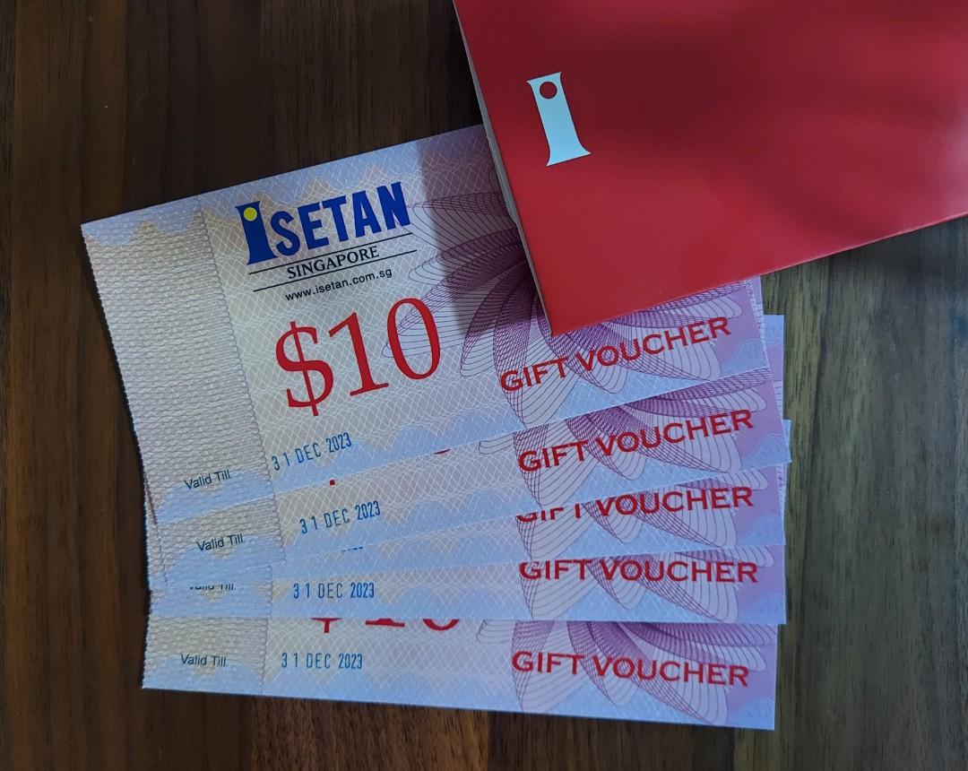 Isetan Vouchers - $50, Tickets & Vouchers, Vouchers on Carousell