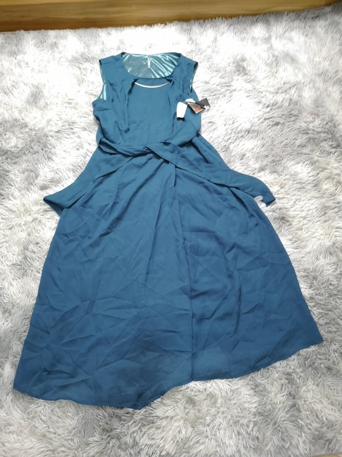 Lavannor Blue Chiffon Dress, Women's Fashion, Dresses & Sets, Dresses on Carousell
