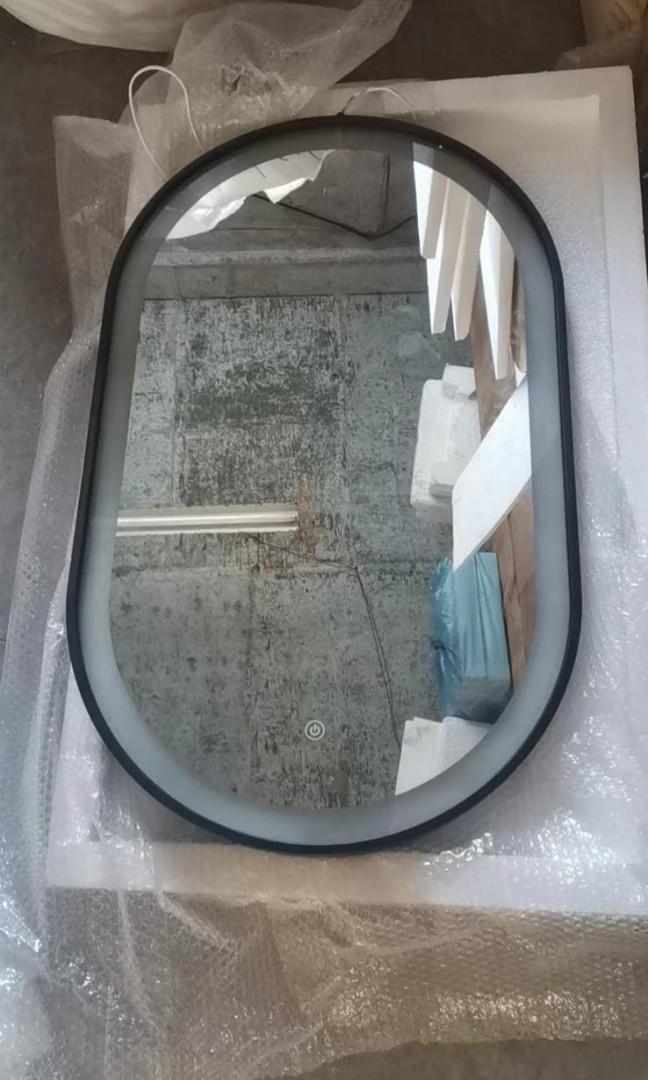 LED mirror ceiling mounted oval, Furniture & Home Living, Home Decor ...