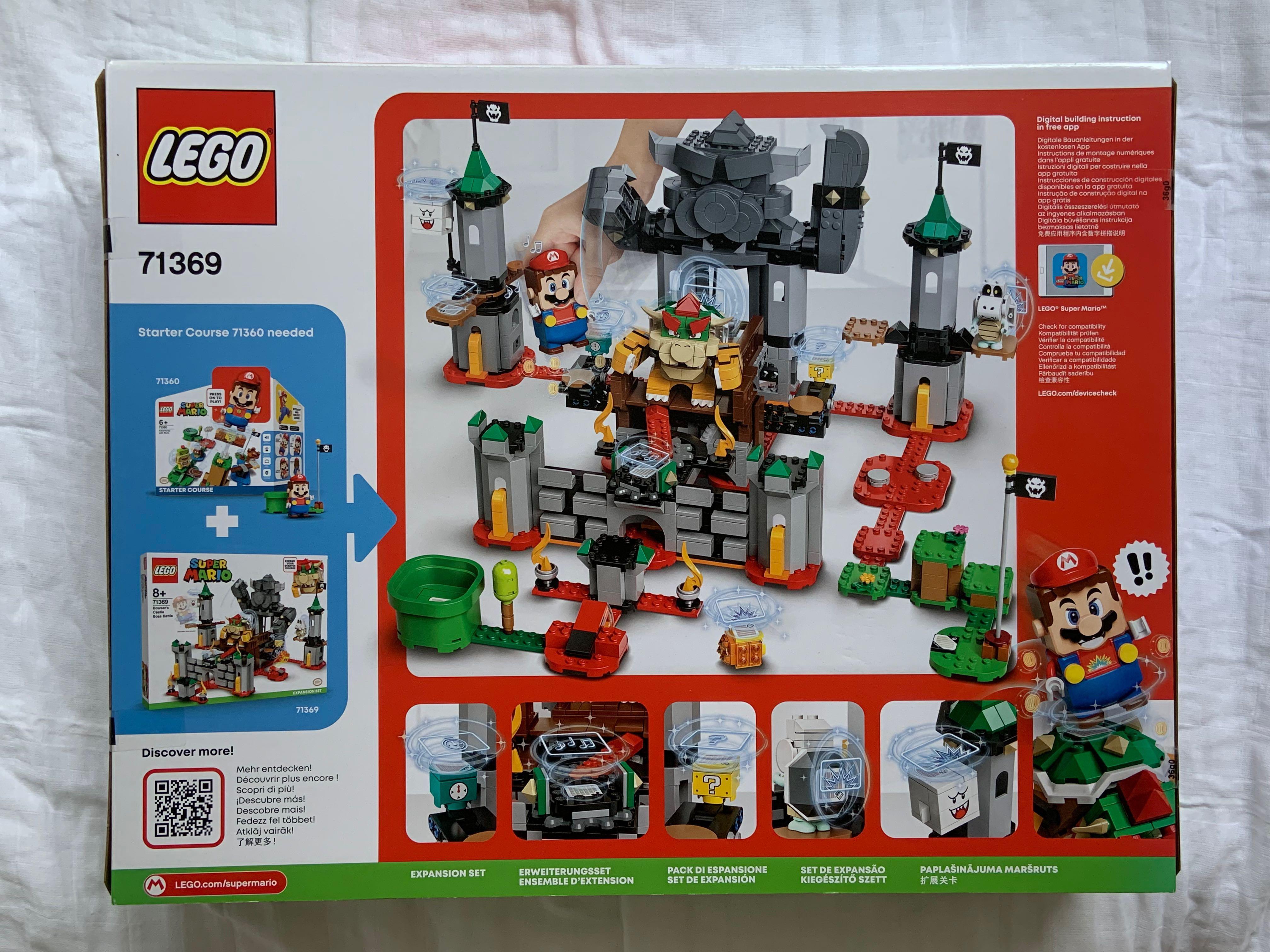 LEGO 71369 Super Mario Bowser's Castle Boss Battle Expansion Set on ...