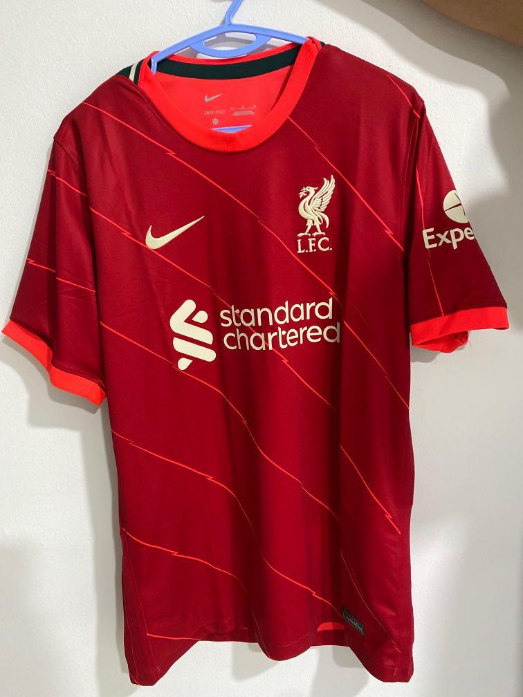 LFC 2021/ 2022 Home jersey, Men's Fashion, Tops & Sets, Tshirts & Polo ...