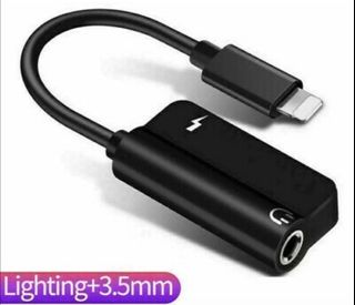 Lightning to 3.5mm Headphone Jack AUX Splitter Adapter For iPhone 11 XS ...