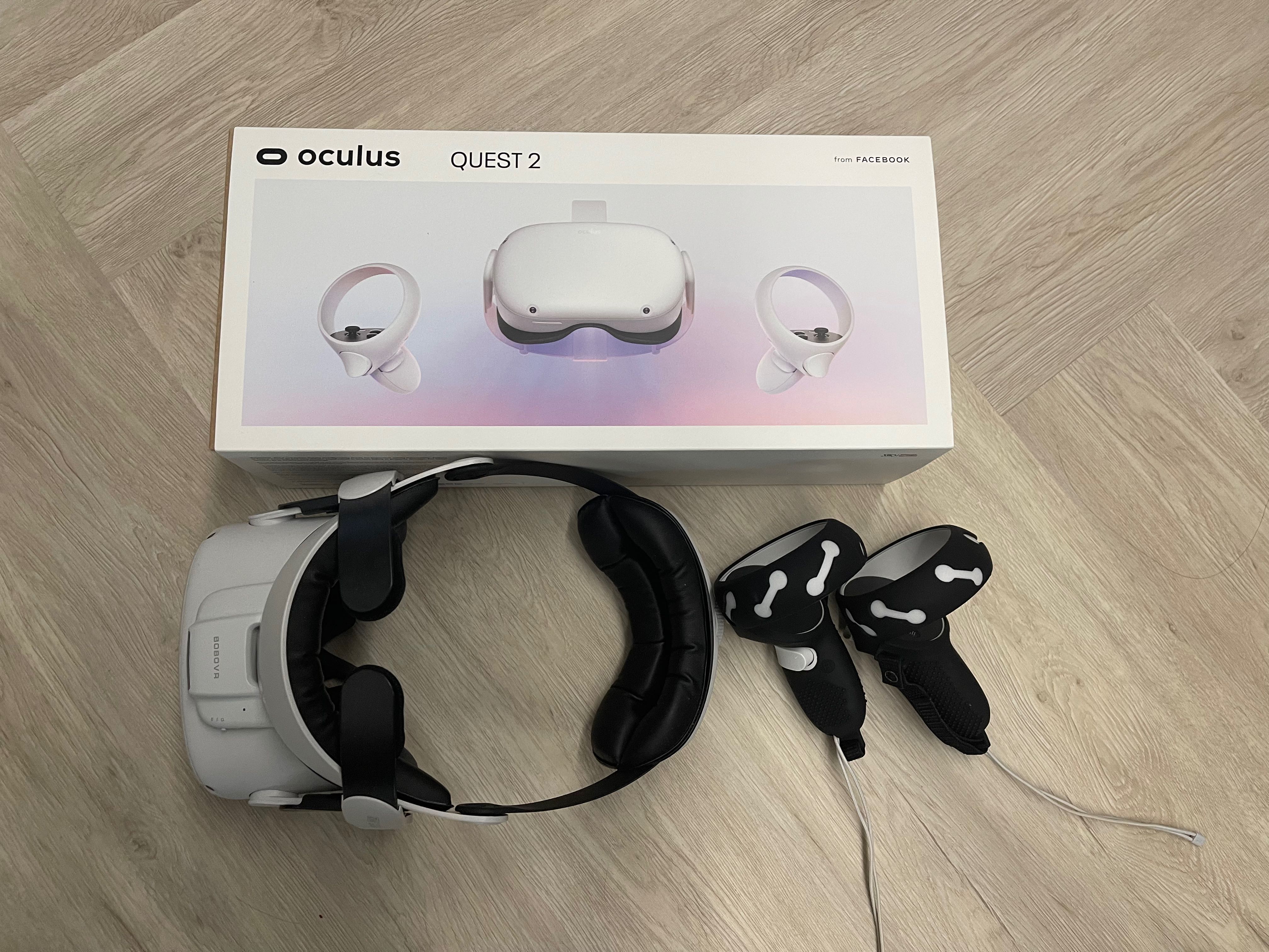 [LNIB] Full set Oculus Quest 2 VR with accessories, Video Gaming, Video ...