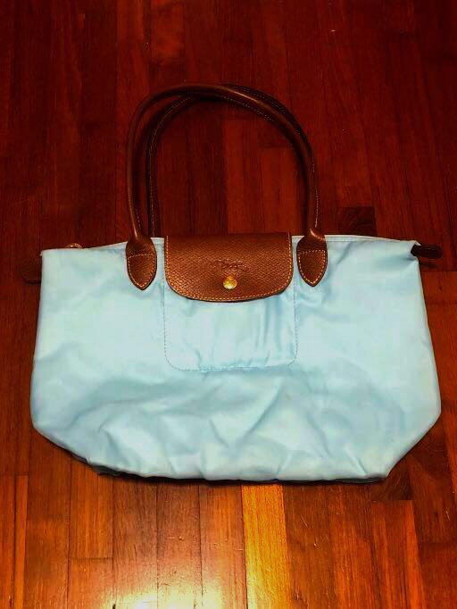 Longchamp Baby Blue Le Pliage Bag, Women's Fashion, Bags & Wallets ...