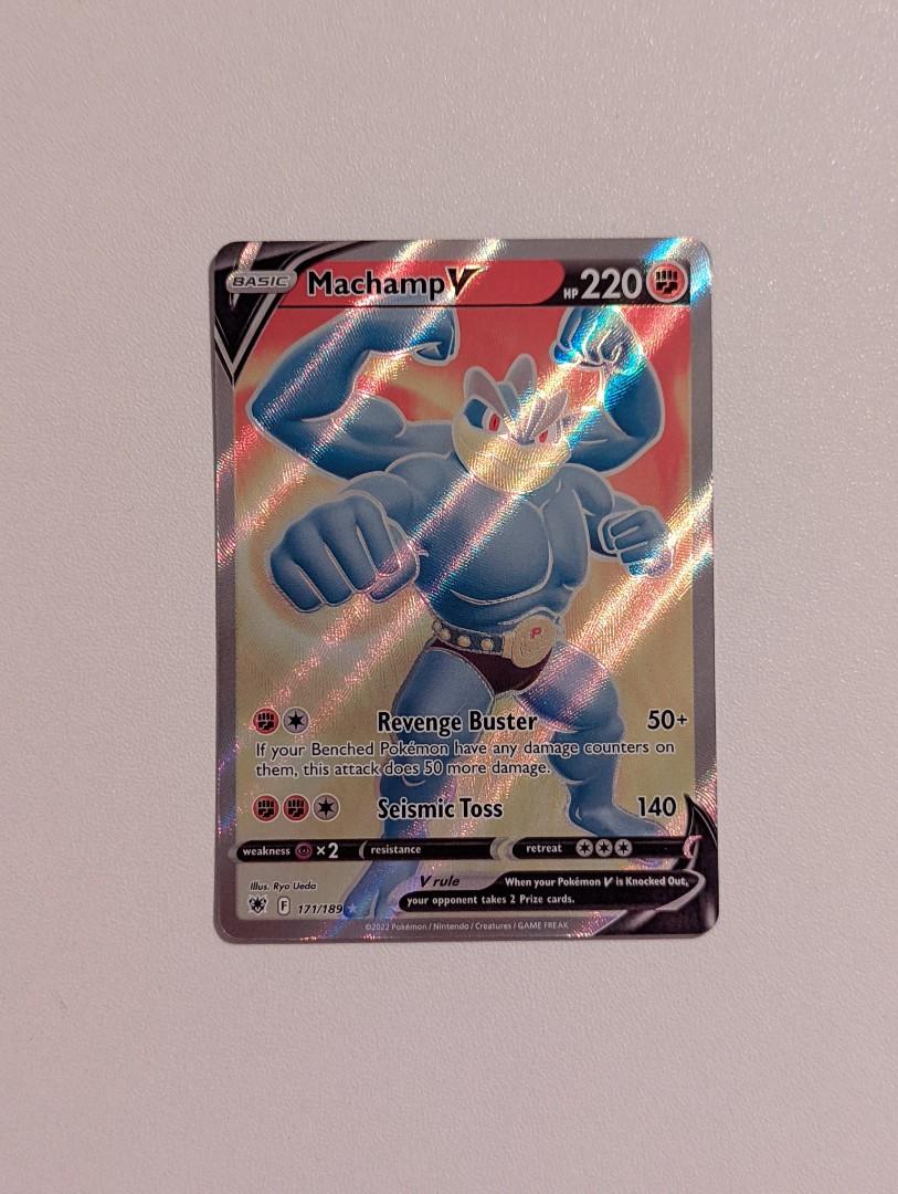 Machamp V Full Art Ultra Rare Pokemon TCG, Hobbies & Toys, Toys & Games ...