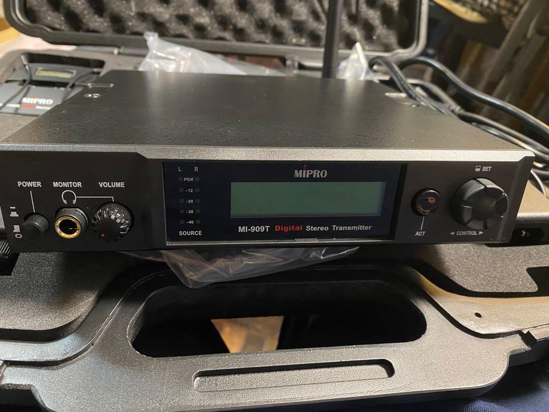 Mipro MI-909 IEM 一拖二Wireless earmon 無線監聽 Digital Wireless Monitoring ...