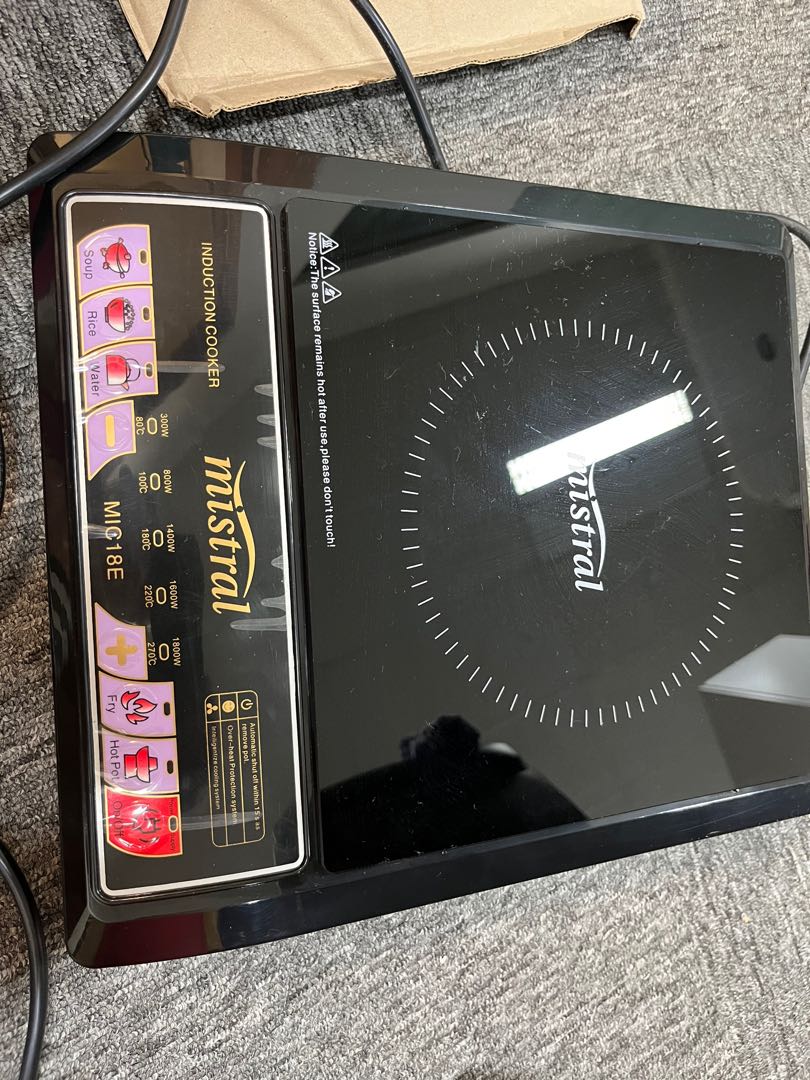Mistral induction cooker, TV & Home Appliances, Kitchen Appliances ...
