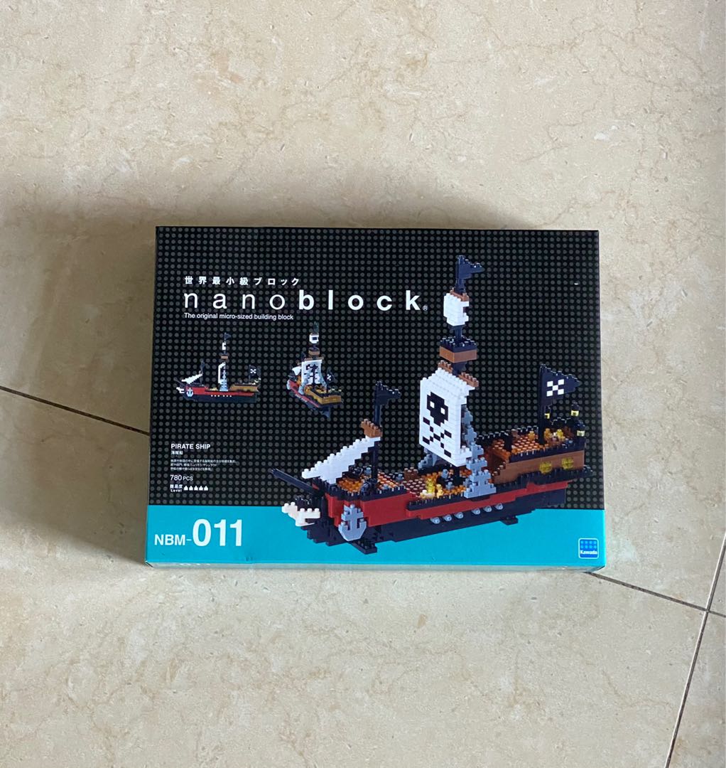 Nanoblock Pirate Ship Model 780pcs NBM-011 NEW, 興趣及遊戲, 玩具 & 遊戲類 - Carousell