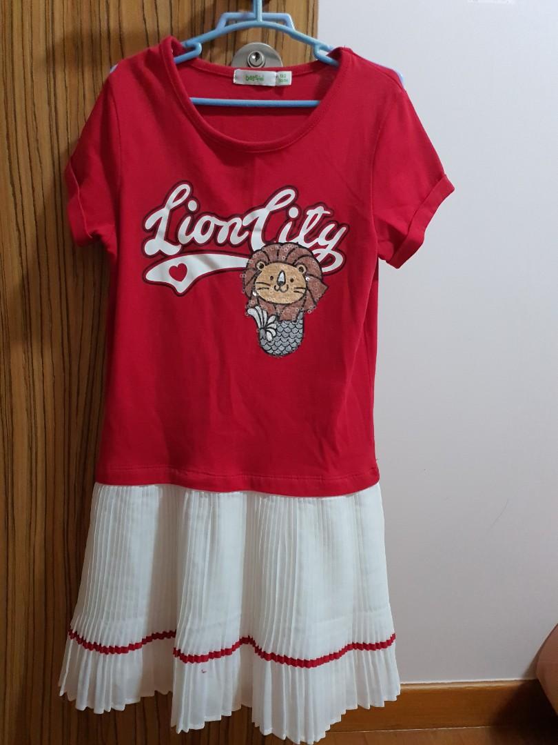 National day dress Merlion dress, Babies & Kids, Babies & Kids Fashion ...