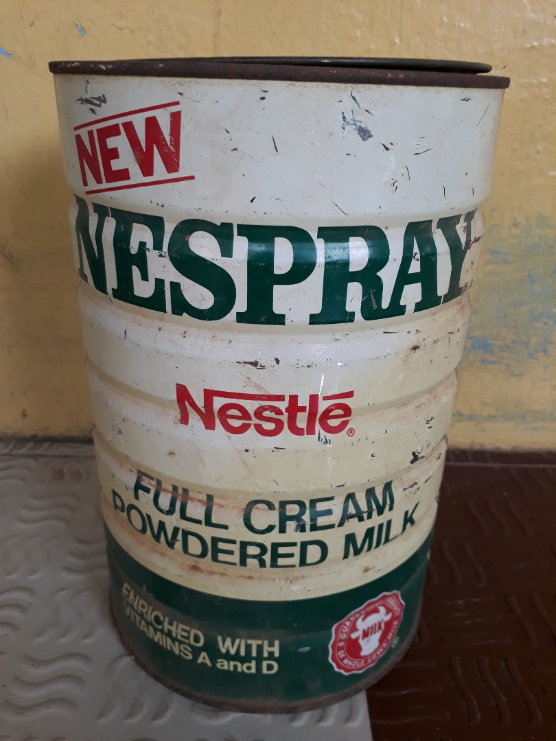 NESPRAY , Nestle Full Cream Milk Powder - 2 Kg Malaysia - Empty Tin ...