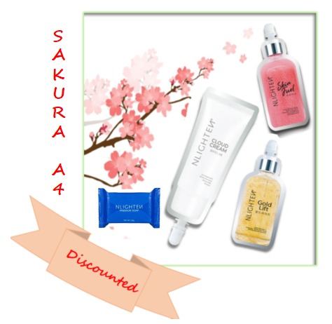 Skin Care Sakura Bundle A4. Comes with Premium Soap, Gold Lift, Skin ...