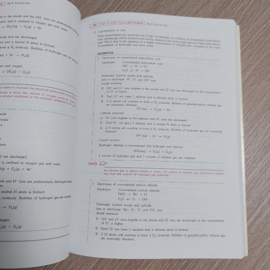 O levels pure chemistry key points guide book BRAND NEW, Hobbies & Toys ...