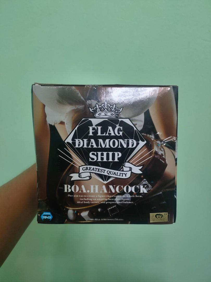One Piece Boa Hancock Flag Diamond Ship Original Gold Sticker, Hobbies ...