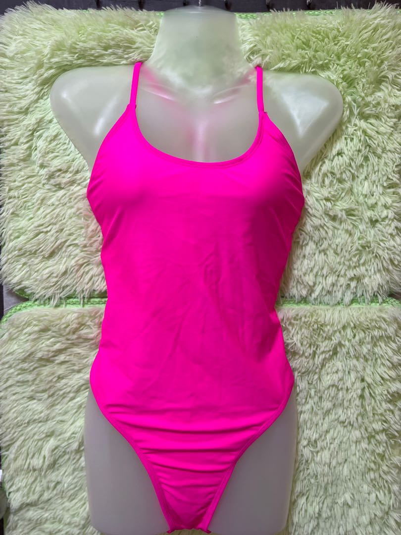 ONE PIECE NEON PINK SWIMSUIT, Women's Fashion, Swimwear, Bikinis ...