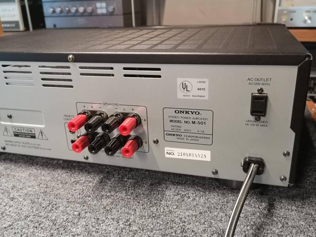 ONKYO M-501 Power Amplifier, Audio, Other Audio Equipment on Carousell