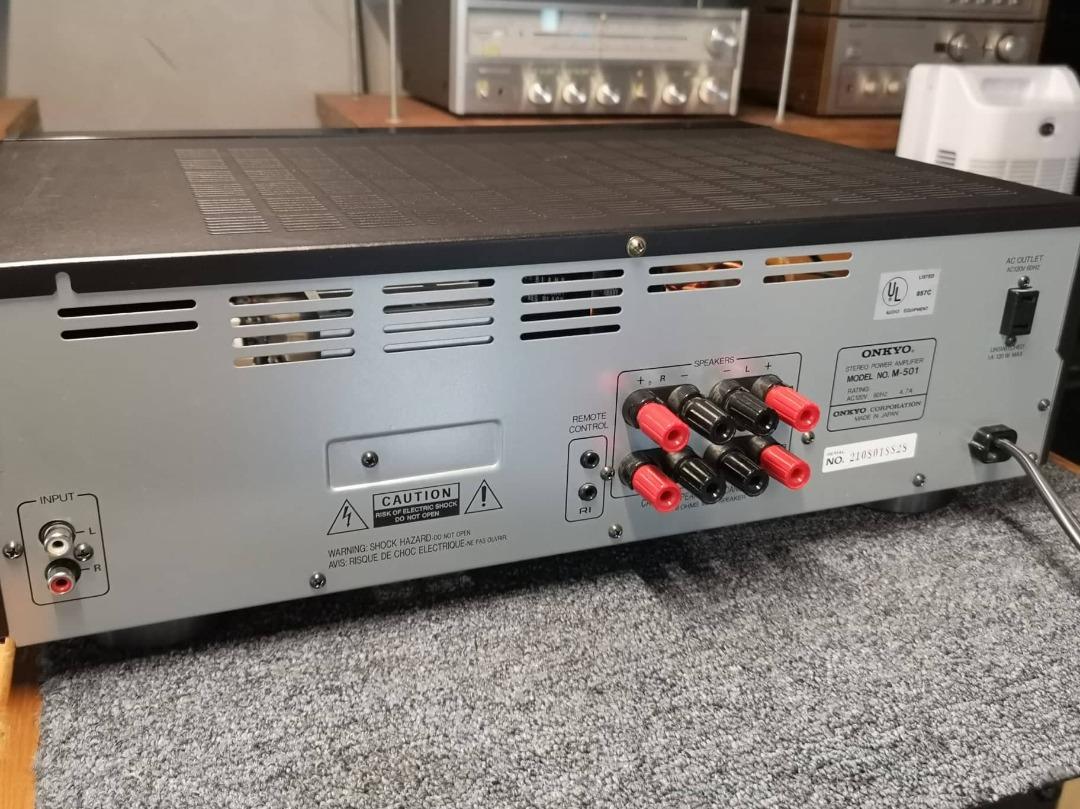 ONKYO M-501 Power Amplifier, Audio, Other Audio Equipment on Carousell