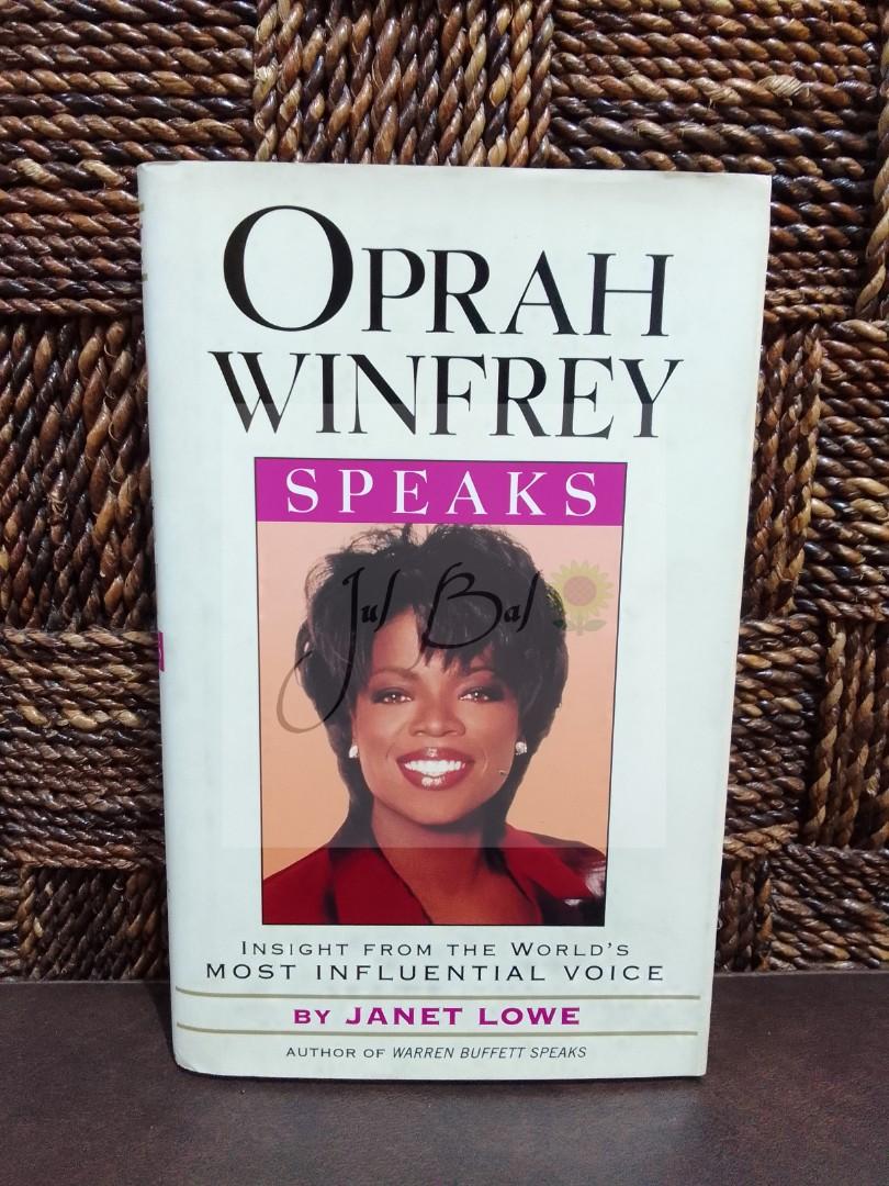 OPRAH WINFREY SPEAKS JANET LOWE HARDBOUND, Hobbies & Toys, Books ...