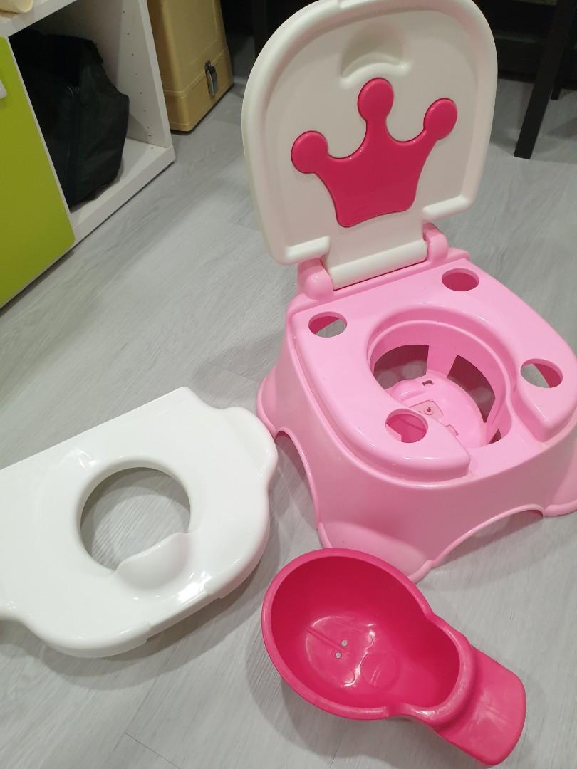Pink princess potty, Babies & Kids, Bathing & Changing, Toilet Training ...