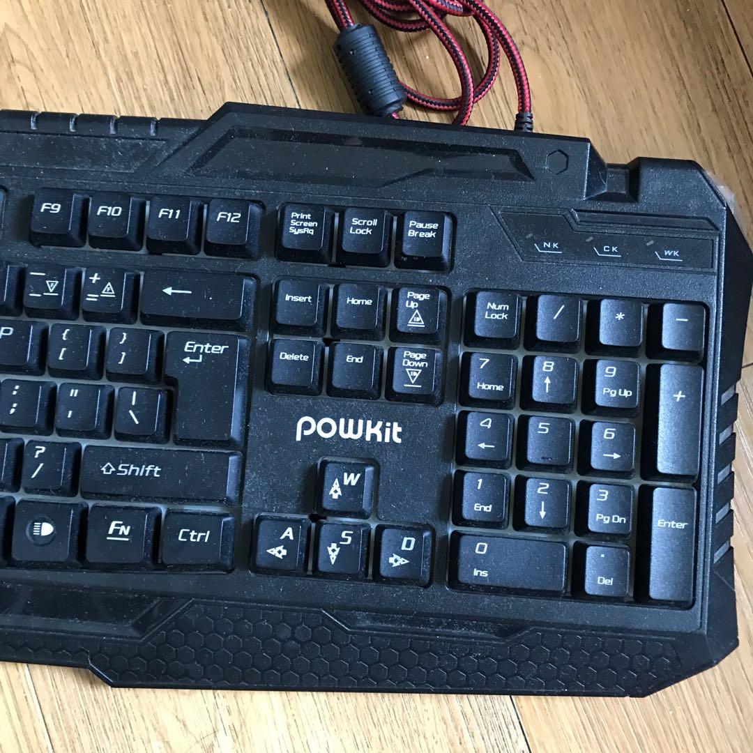 Powkit RGBV Light keyboard gaming keyboard, Computers & Tech, Parts ...