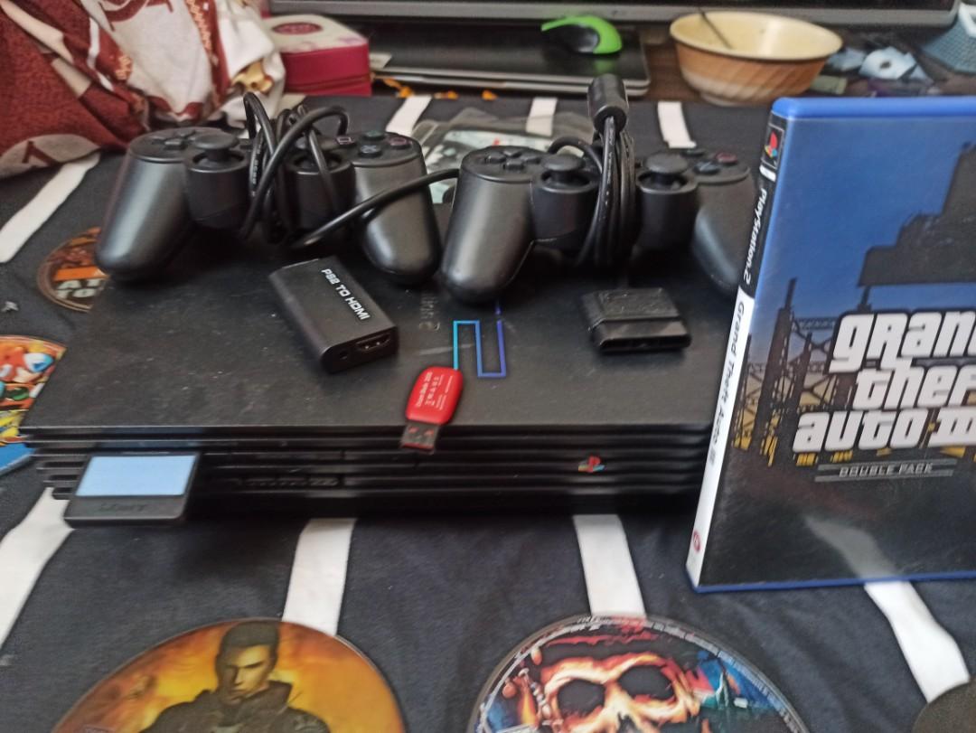 ps2 fat limited edition, free cd and pendrive, Video Gaming, Video Game ...
