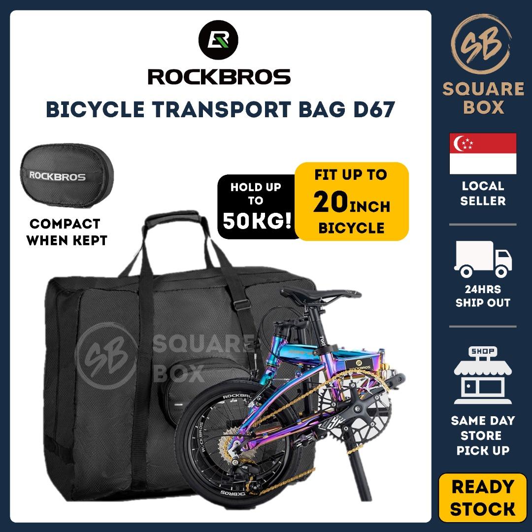 ROCKBROS D67 Folding Bike Carry Bag Transport bag Bicycle carry case ...