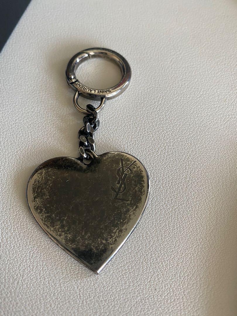 Saint Laurent Logo Keychain, Women's Fashion, Watches & Accessories ...