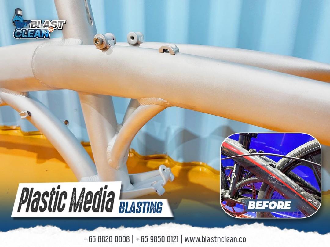 Sand Blasting of Bicycle Frame, Sports Equipment, Bicycles & Parts ...
