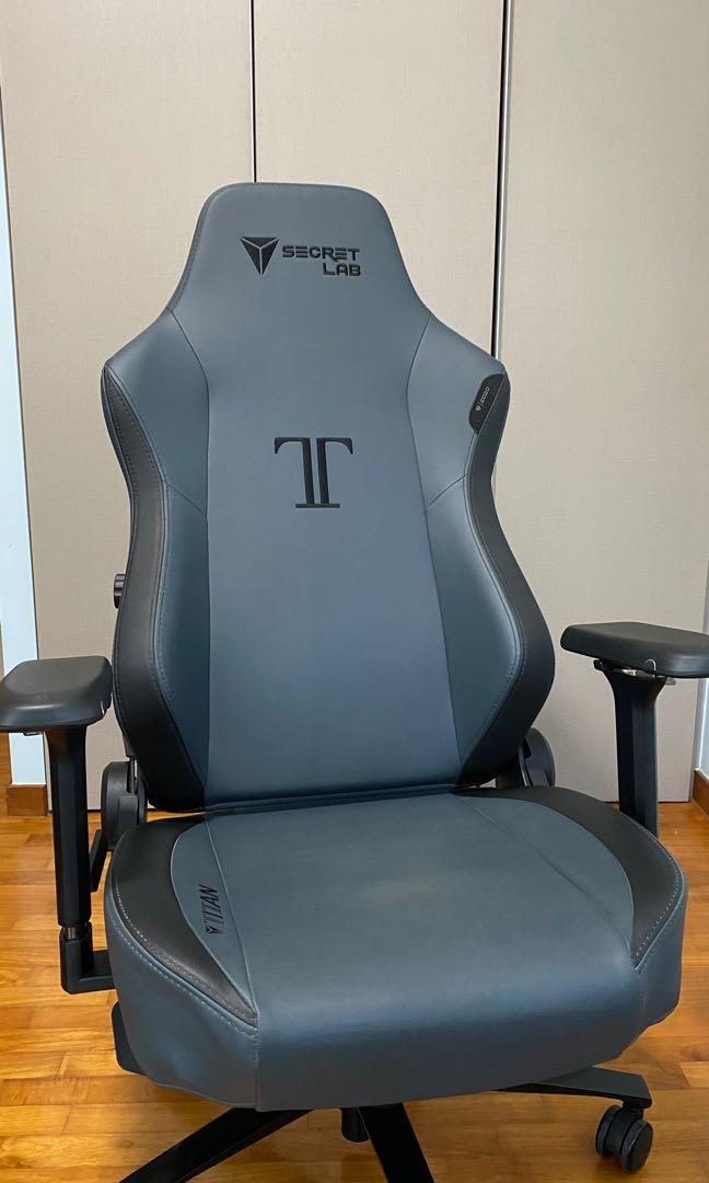 Secretlab TITAN 2020 Ash Grey, Furniture & Home Living, Furniture ...