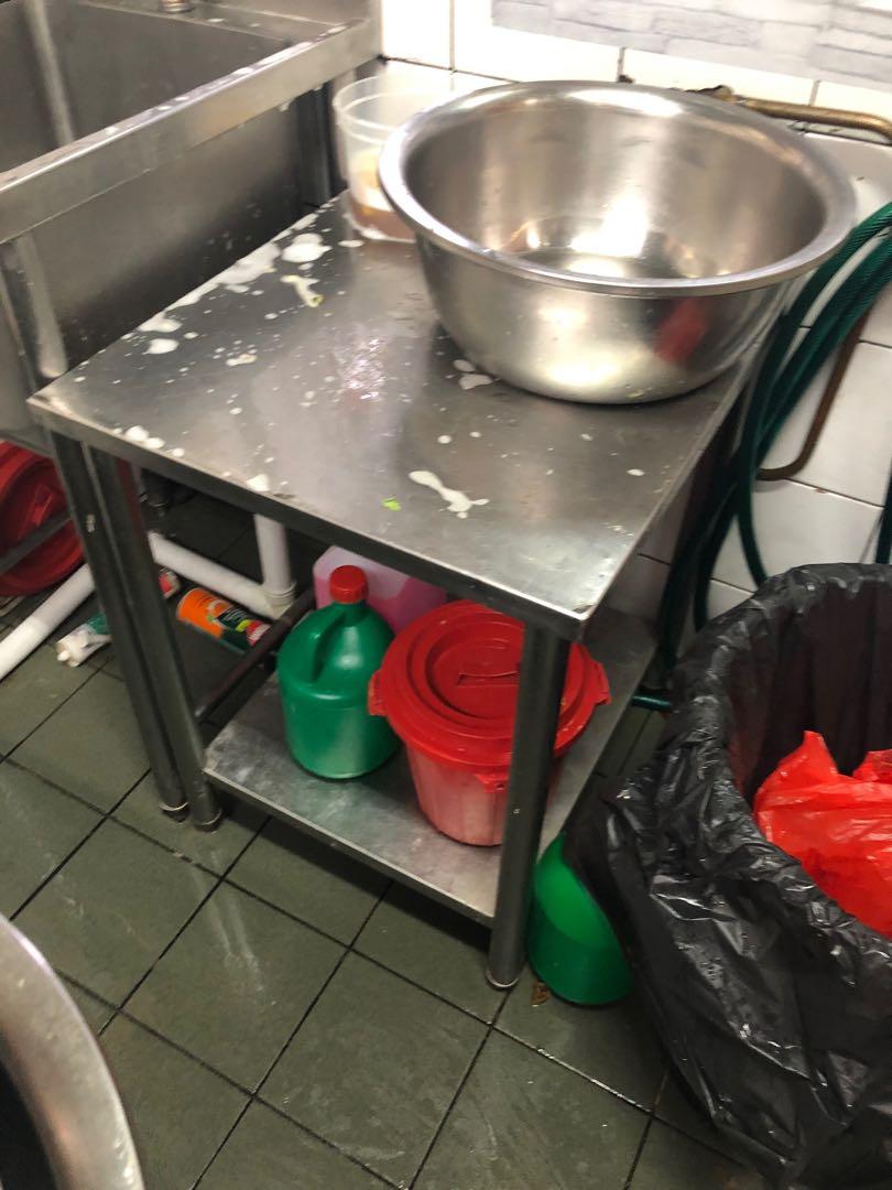 Selling out second hand kitchenware for chicken rice stall, Furniture ...